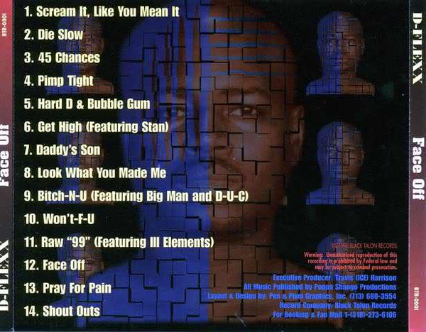 Face Off by D-Flexx (CD 1998 Black Talon Records) in Shreveport | Rap ...