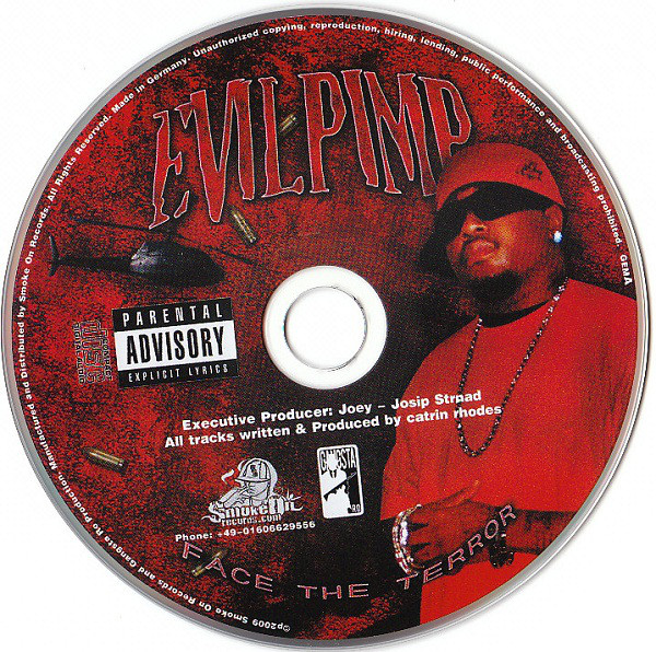 Face The Terror by Evil Pimp (CD 2009 Smoke On Records) in Memphis ...