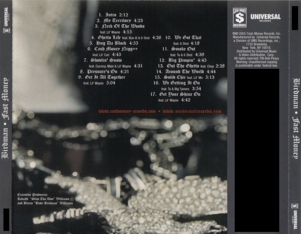Fast Money by Birdman (CD 2005 Cash Money Records) in New Orleans | Rap ...