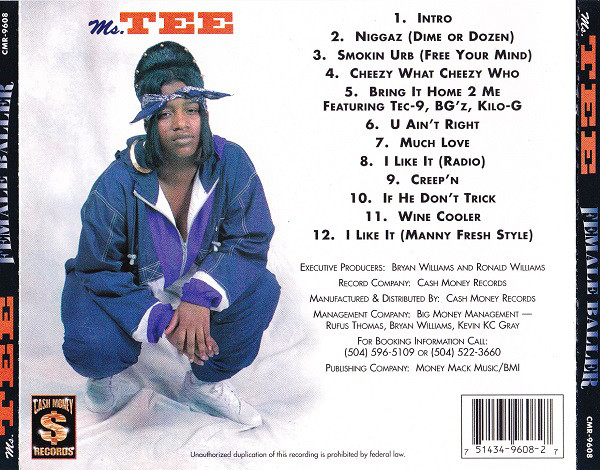 Female Baller by Ms. Tee (CD 1996 Cash Money Records) in New Orleans ...