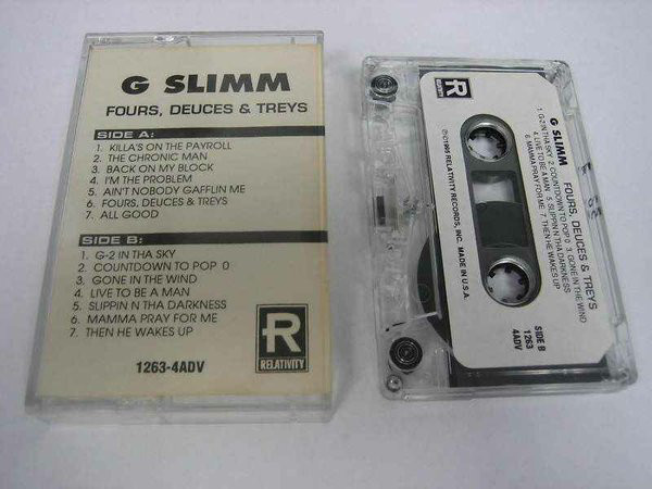 Fours, Deuces & Treys by G-Slimm (Tape 1995 Relativity Records, Inc ...