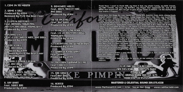Game 4 Sale by Cadillac Todd (CD 2000 Flip Tha Switch Records) in ...