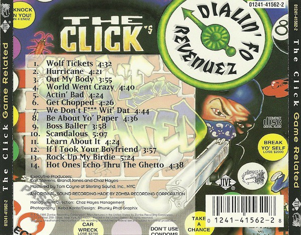 Game Related by The Click (CD 1995 Jive) in Vallejo | Rap - The Good Ol ...