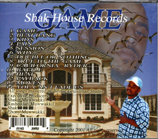 Game by Shak (CD 2001 Shak House Records) in South Central | Rap - The ...