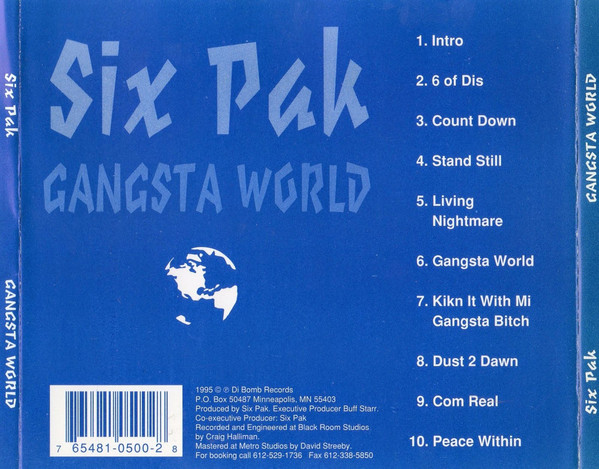 Gangsta World by Six Pak (CD 1995 Di Bomb Records) in Minneapolis | Rap ...