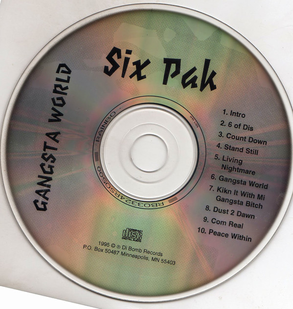 Gangsta World by Six Pak (CD 1995 Di Bomb Records) in Minneapolis | Rap ...