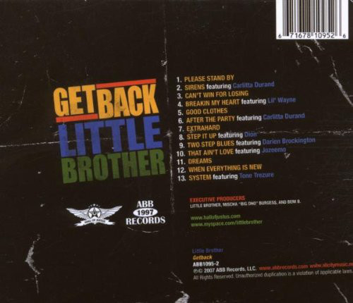 Getback by Little Brother (CD 2007 ABB Records) in Durham | Rap - The ...