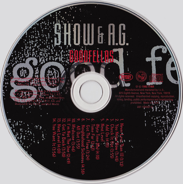 Goodfellas by Show & AG (CD 1995 FFRR) in New York City | Rap - The ...