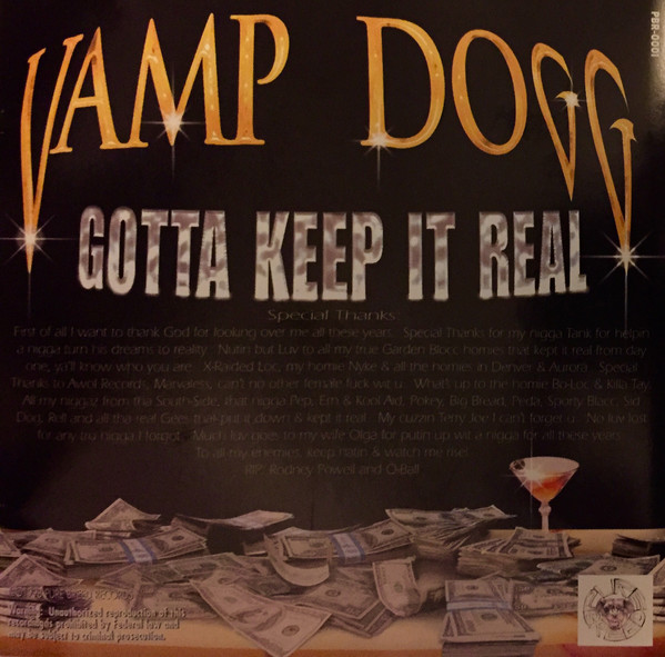 Gotta Keep It Real by Vamp Dogg (CD 1998 Pure Breed Records) in Denver ...