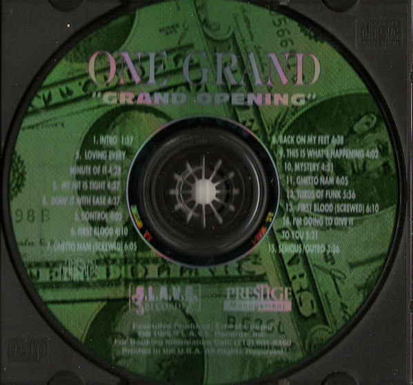 Grand Opening by One Grand (CD 1995 S.L.A.V.E. Records) in Houston ...