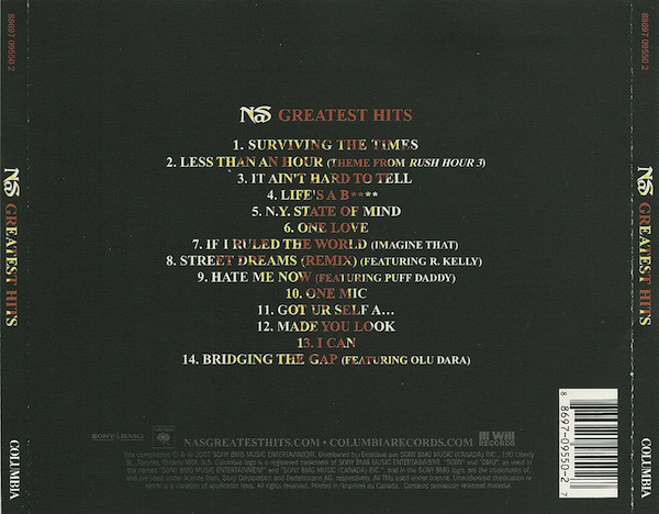 Greatest Hits by Nas (CD 2007 Columbia) in New York City | Rap - The ...