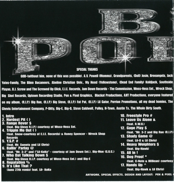 Hardest Pit In The Litter by Big Pokey (CD 1999 Chevis Entertainment ...