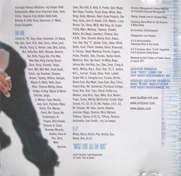 Harlem World by Mase (CD 1997 Bad Boy Entertainment) in New York City ...