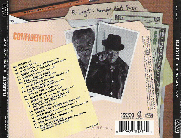Hempin' Ain't Easy by B-Legit (CD 2000 Koch Records) in Vallejo | Rap ...