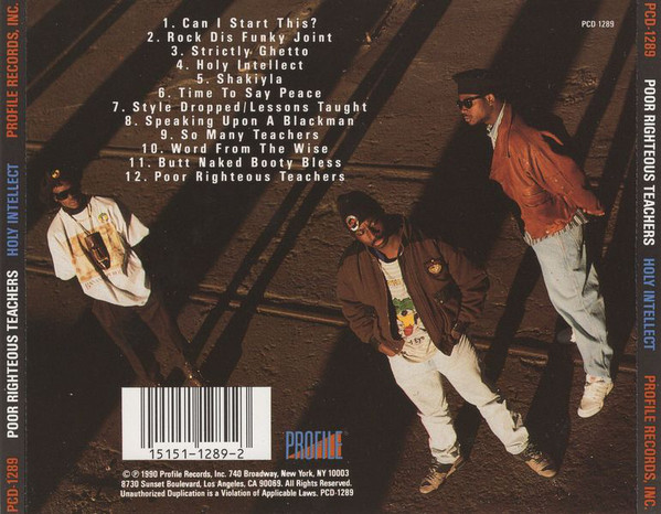 Holy Intellect by Poor Righteous Teachers (CD 1990 Profile Records) in ...