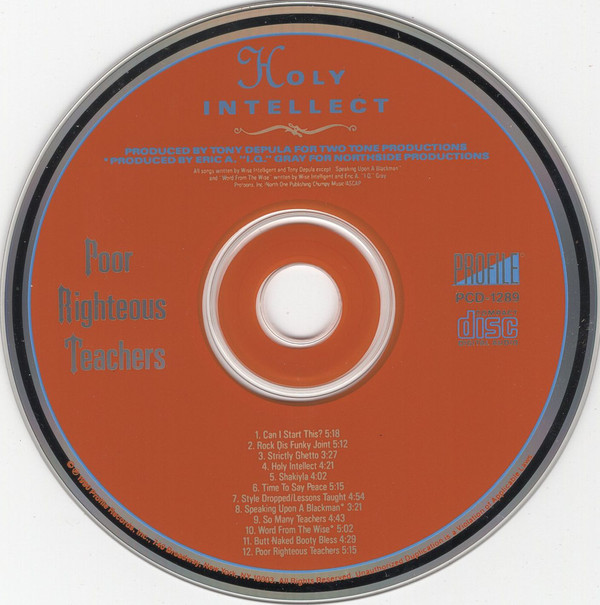 Holy Intellect by Poor Righteous Teachers (CD 1990 Profile Records) in ...