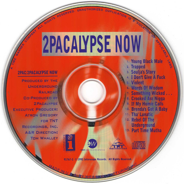 2Pacalypse Now by 2Pac (CD 1991 Interscope Records) in Los Angeles ...