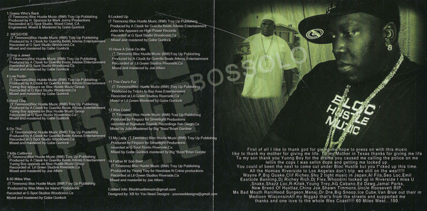 60 Miles West by Bossolo (CD 2008 Bloc Hustle Muzic) in Riverside | Rap ...