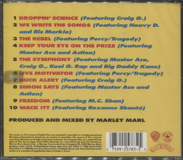 In Control Volume 1 by Marley Marl (CD 1988 Cold Chillin') in New York ...