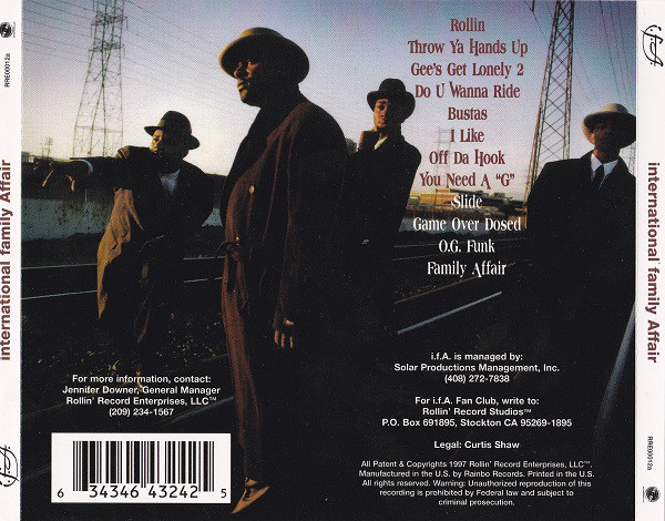 International Family Affair by I.F.A. (CD 1997 Rollin Record ...