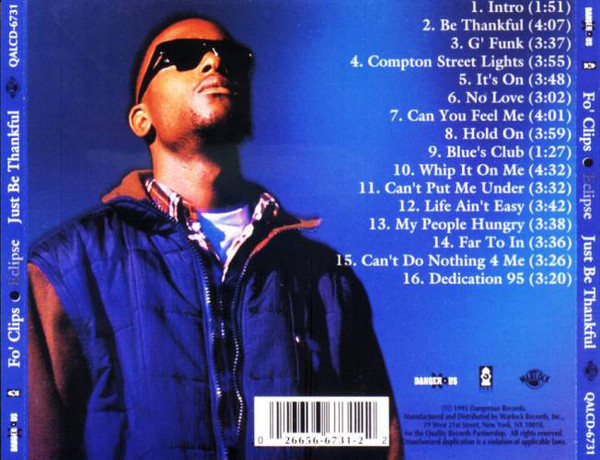 Just Be Thankful by Fo'Clips Eclipse (CD 1995 Dangerous Records) in ...