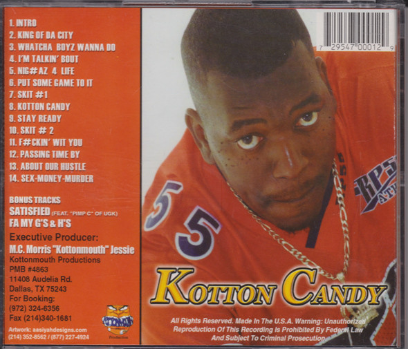 Kotton Candy "King Of Da City" by Kottonmouth (CD 2000 Kottonmouth ...