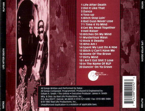 Life After Death by Natas (CD 1992 Reel Life Productions) in Detroit ...