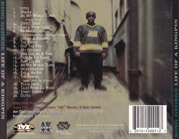 Life Of A Kingpin by King George (CD 1996 AK Productions) in Richmond ...