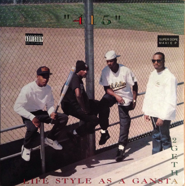 Life Style As A Gangsta / 2getha by 415 (Vinyl 1990 Big League Records ...