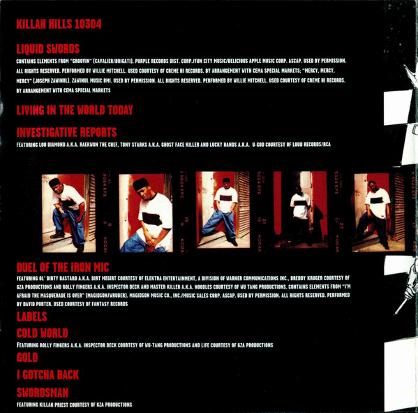 Liquid Swords by Genius / GZA (CD 1995 Geffen Records) in New York City ...