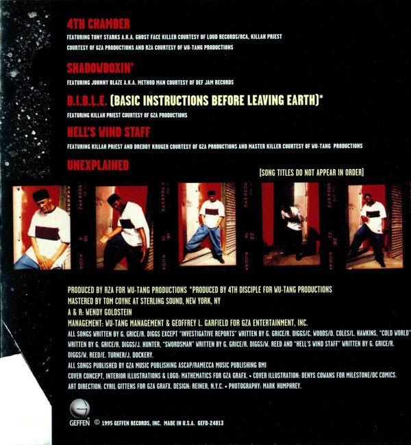 Liquid Swords by Genius / GZA (CD 1995 Geffen Records) in New York City ...