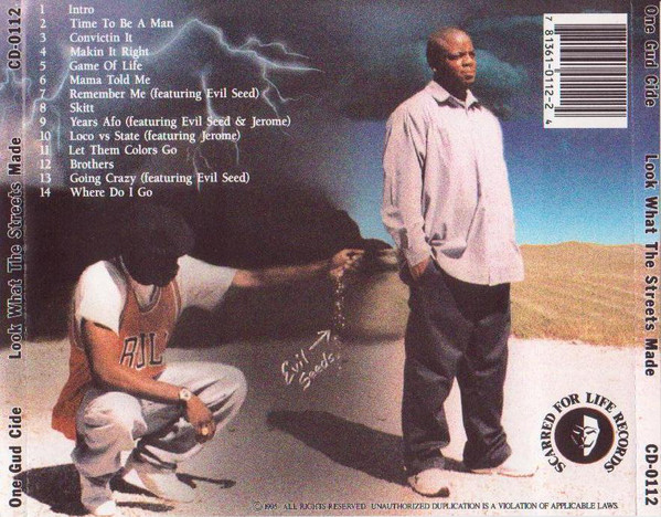 Look What The Streets Made by One Gud Cide (CD 1995 Scarred For Life ...