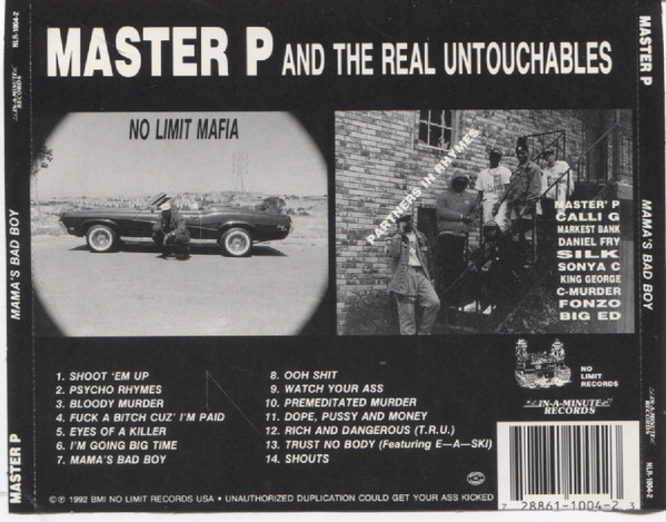 Mama's Bad Boy by Master P (CD 1992 In-A-Minute Records) in New Orleans ...