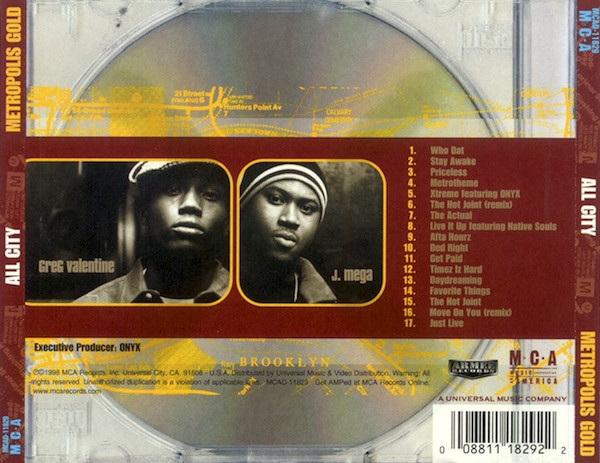 Metropolis Gold by All City (CD 1998 MCA Records) in New York City ...