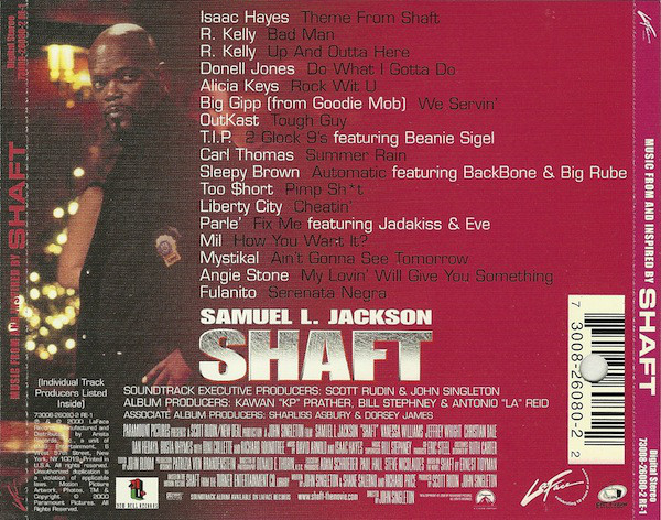 Music From And Inspired By Shaft by Various (CD 2000 LaFace Records) in ...