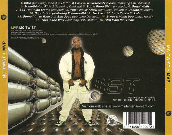 MVP by MC Twist (CD 1998 Best Kept Secret Entertainment) in San Jose ...