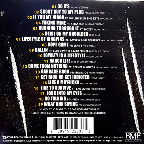 Narco Life by Sky Balla (CD 2016 B•M•F Empire) in San Francisco | Rap ...