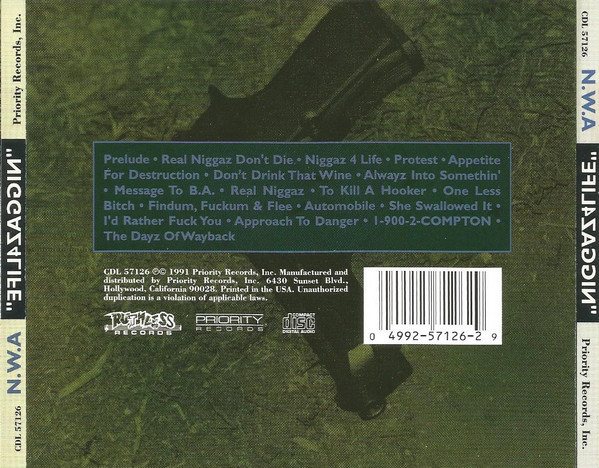 Efil4zaggin by N.W.A. (CD 1991 Priority Records) in Compton | Rap - The ...