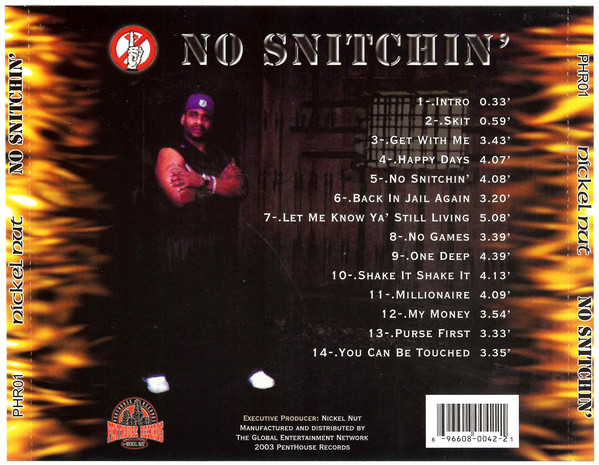 No Snitchin by Nickel Nut (CD 2003 Penthouse Records) in Houston | Rap ...