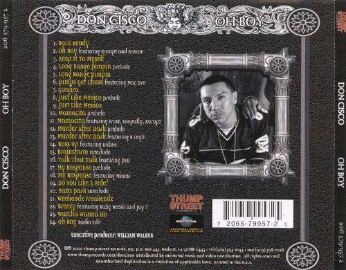 Oh Boy by Don Cisco (CD 2000 Thump Street Records) in San Francisco ...