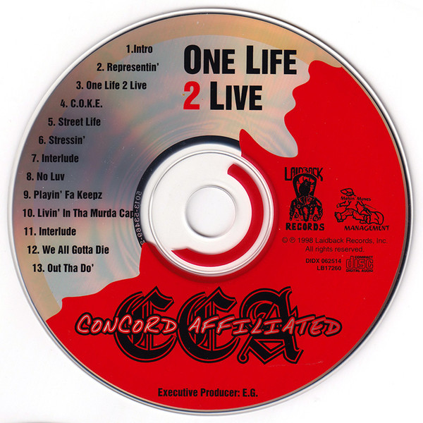 One Life 2 Live by C.C.A. (Concord Affiliated) (CD 1998 Laidback ...