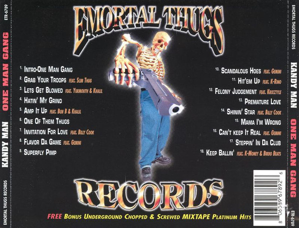 One Man Gang by Kandyman (CD 2004 Emortal Thugs Records) in Houston ...