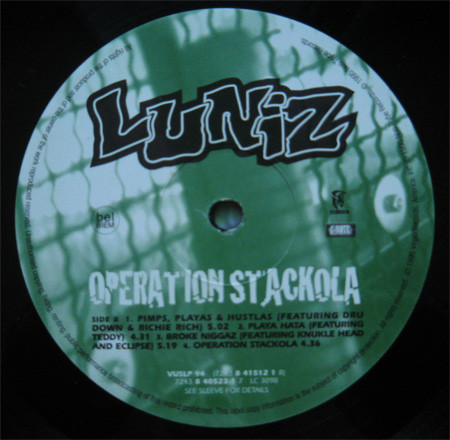 Operation Stackola by Luniz (LP 1995 C-Note Records) in Oakland | Rap ...