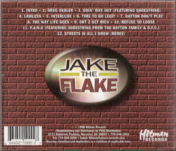 Out 2 Get Rich: The Album by Jake The Flake (CD 1998 Hitman Records) in ...