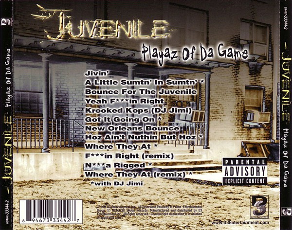 Playaz Of Da Game by Juvenile (CD 2000 D3 Entertainment) in New Orleans ...