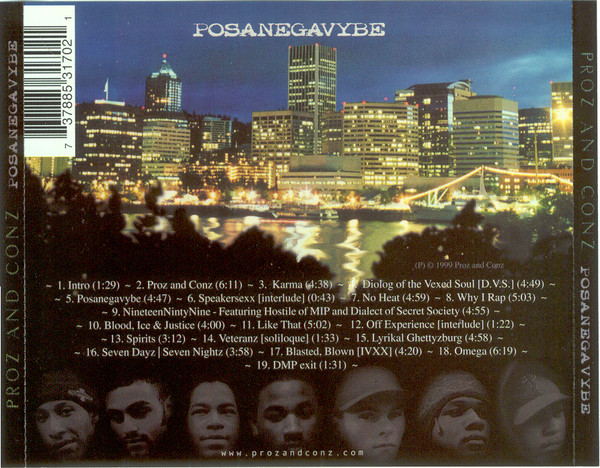 Posanegavybe by Proz And Conz (CD 1999 Proz And Conz) in Portland | Rap ...
