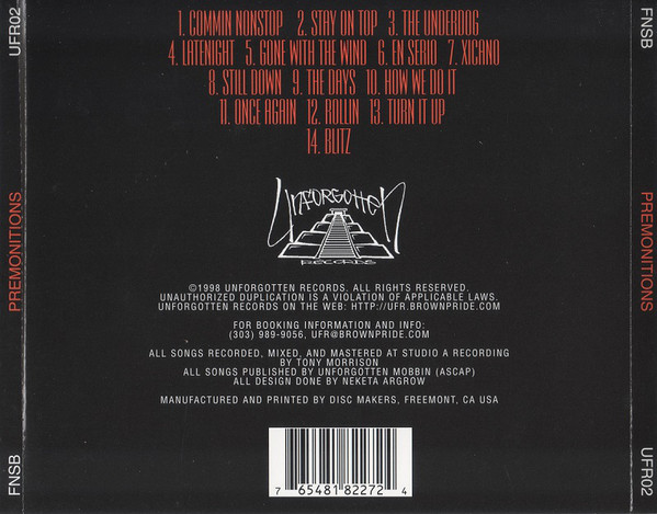 Premonitions by FNSB (CD 1998 Unforgotten Records) in Denver | Rap ...