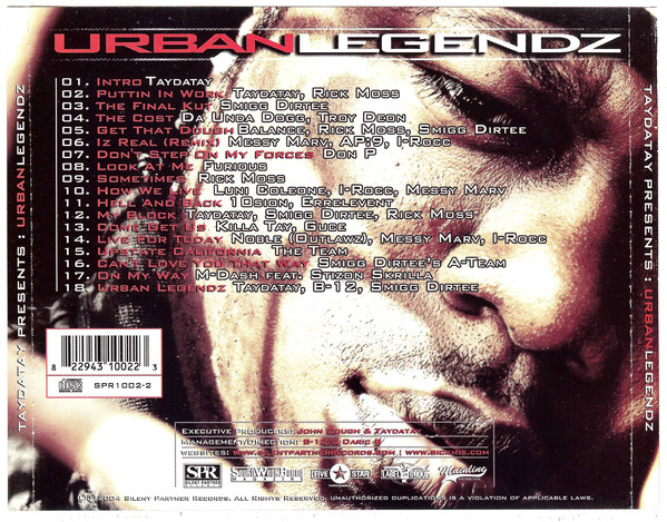Presents Urban Legendz by Taydatay (CD 2005 Five Star Entertainment) in ...