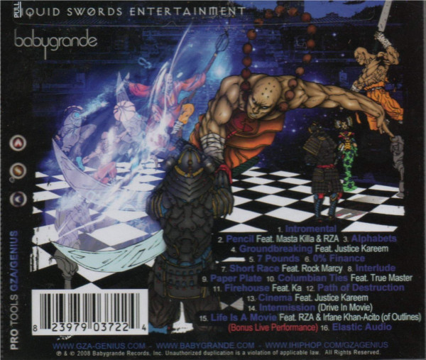 Pro Tools by GZA / Genius (CD 2008 Babygrande) in New York City | Rap ...