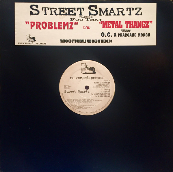 Problemz / Metal Thangz by Street Smartz (Vinyl 1996 Tru Criminal ...